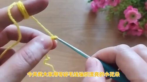 钩针编织漂亮的小花朵,简单易学,新手也能轻松上手