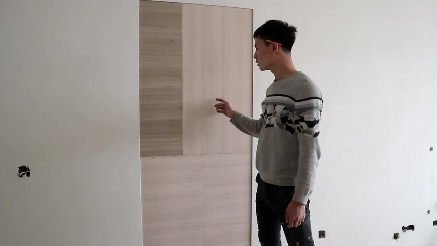 卧室隐形门安装过程,门扇闭不紧的原因就在这儿,不说根本不知道