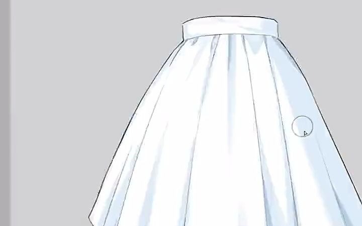 【绘画案例教学】怎么给给裙子上色 ps软件绘画怎么涂颜色颜色