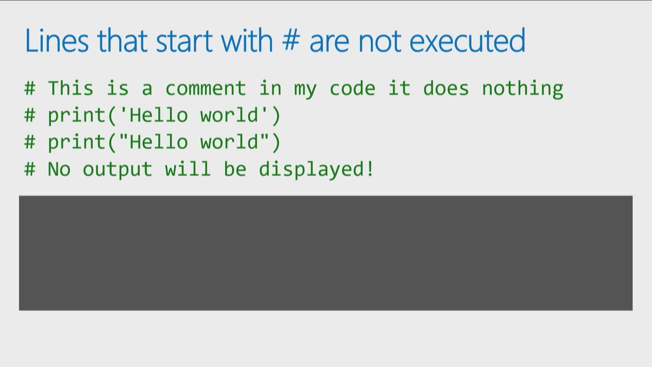 微软 | 给初学者的Python [7 of 44] Comments(注解)