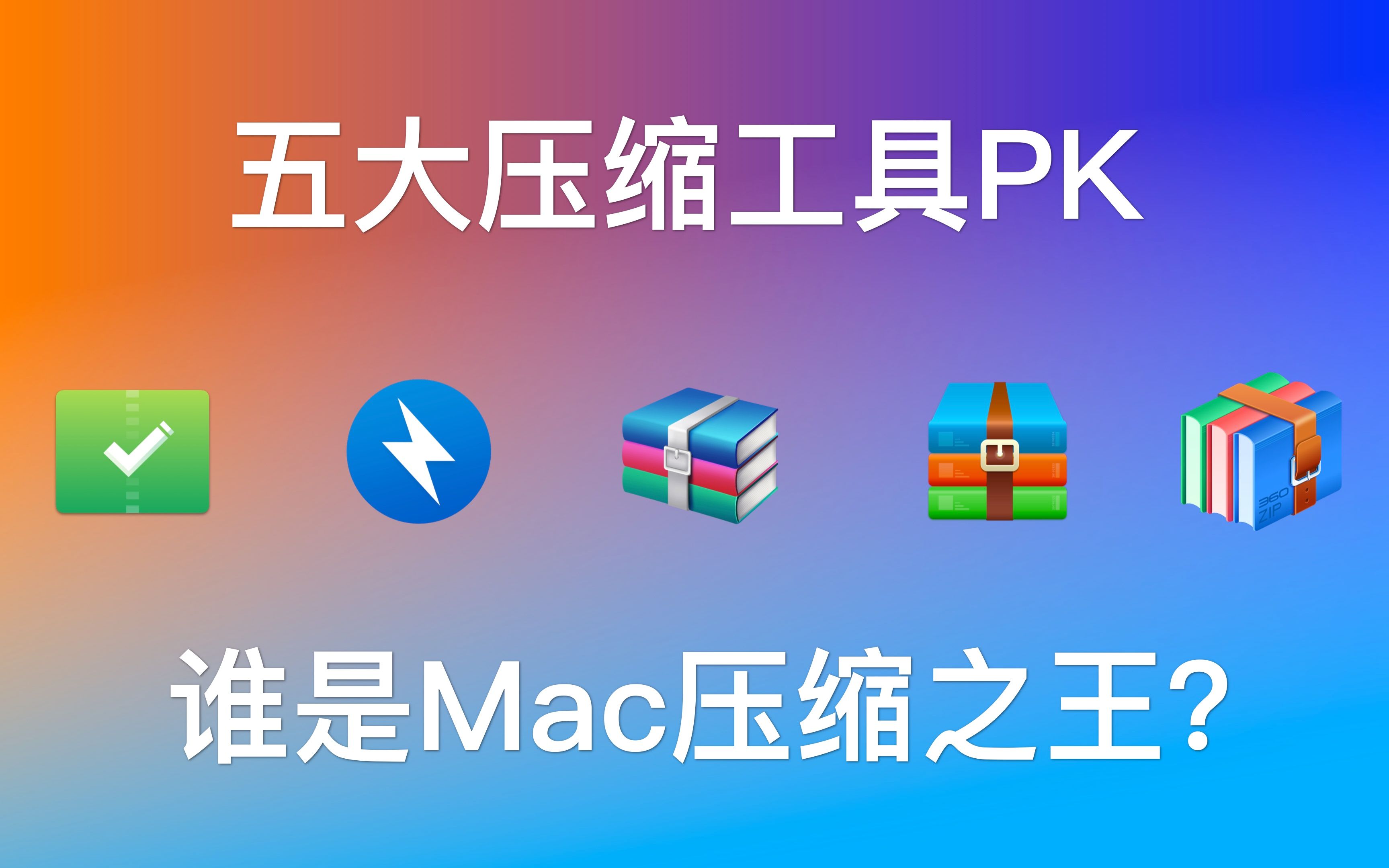 五大压缩软件PK,谁才是Mac压缩之王?