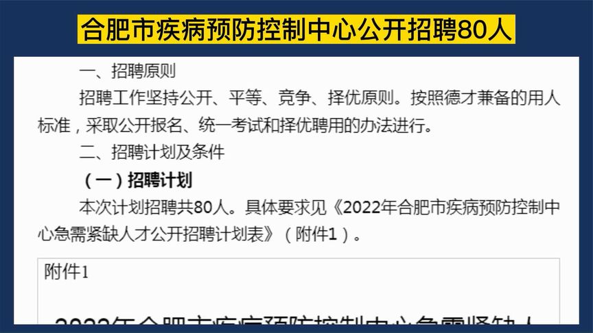 合肥市事业单位公开招聘80人,实行编制管理,要求硕士学历