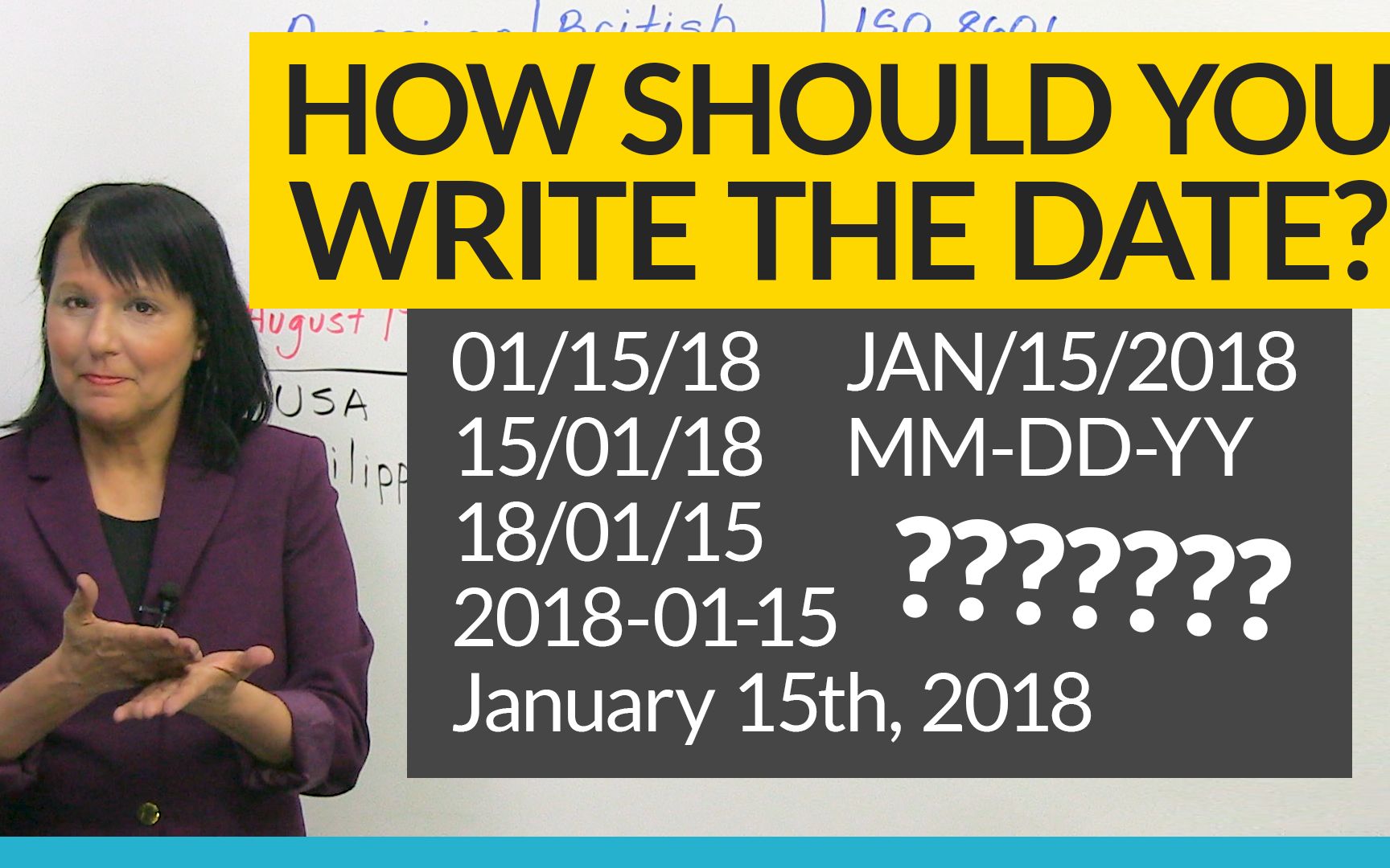 英文日期应该怎么写(中英字幕)