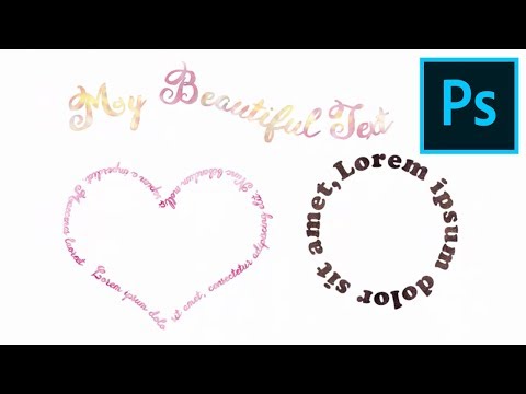 如何在Adobe Photoshop中曲线化文本