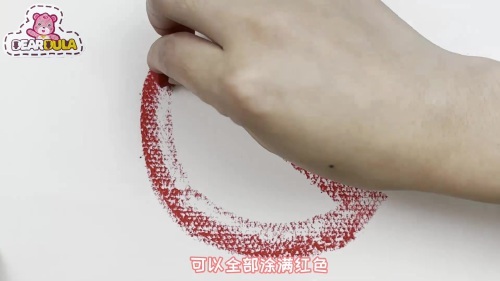 油画简单怎么画,绘画简单漂亮的油画--西瓜,幼儿园手工绘画