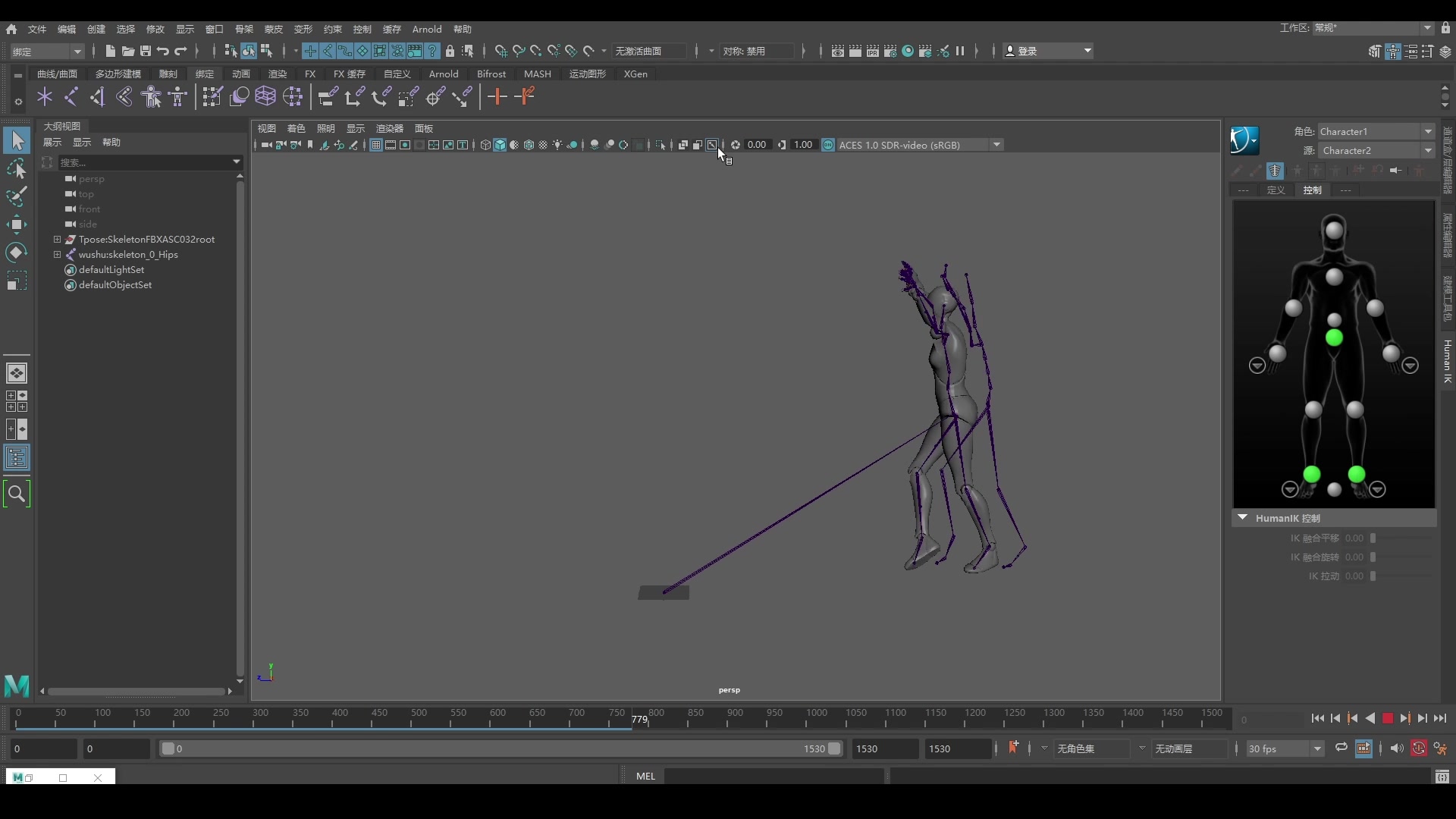 三分钟匹配动捕数据简易教程Maya