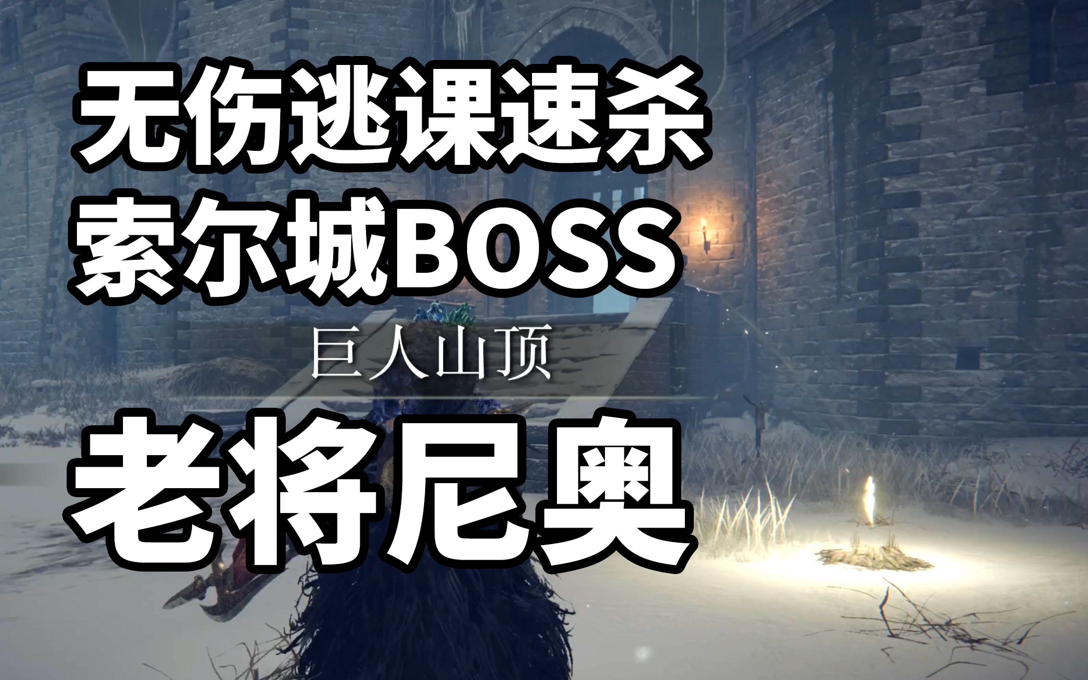 【艾尔登法环】法爷30秒无伤速杀老将尼奥逃课打法_单机游戏热门视频