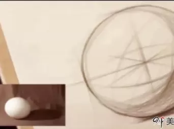 素描基础教程:素描几何形体球体的立体结构素描画法介绍!素描自学...