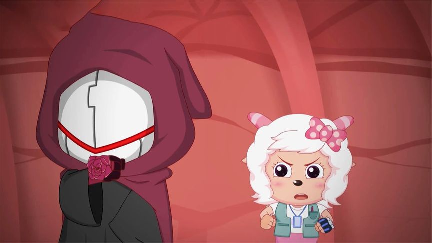 喜羊羊与灰太狼之决战次时代:美羊羊和影子被困壁虎肚