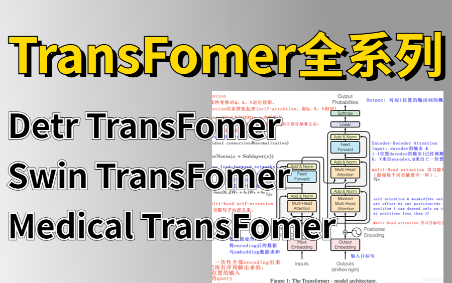...Medical Transformer是什么体验,B站最全面的Transformer系列算法...