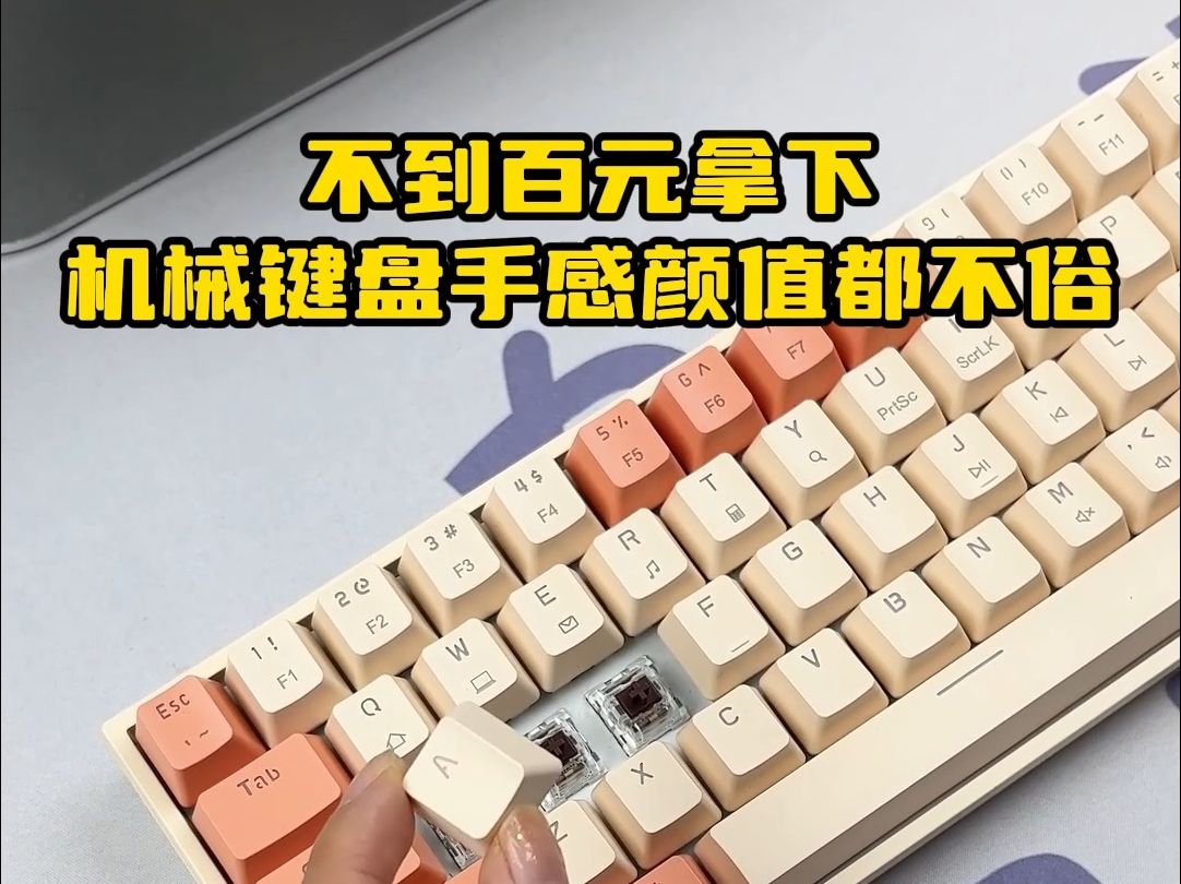不到百元拿下,BOW机械键盘手感颜值都不俗#BOW机械键盘 #机械...
