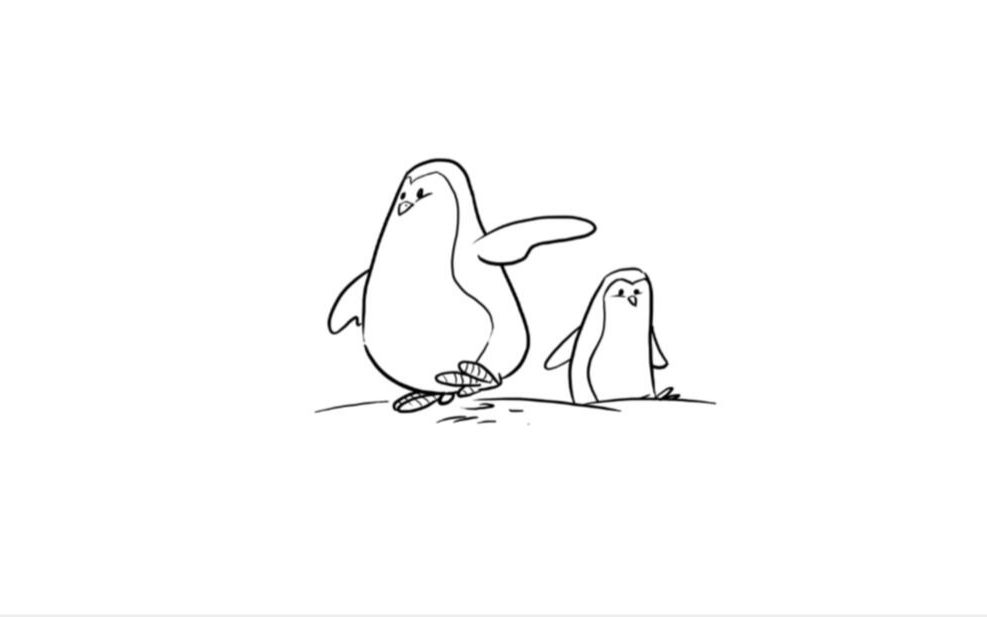 如何画企鹅||企鹅的画法步骤||初学者的简易画法