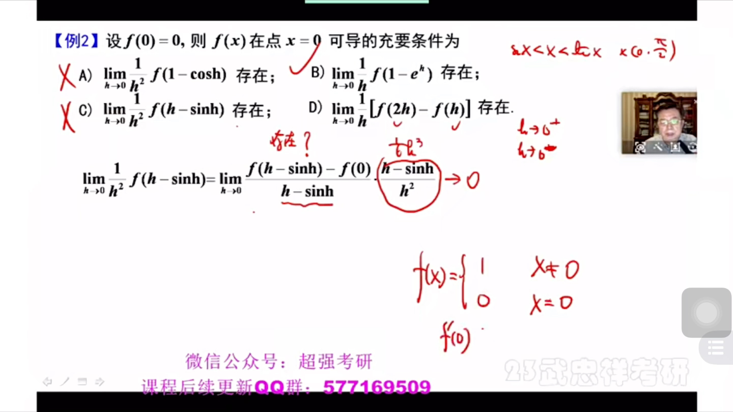 自用 导数定义判断可导性