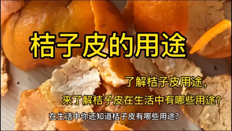 桔子皮的用途有谁知道它在生活中有哪些用途