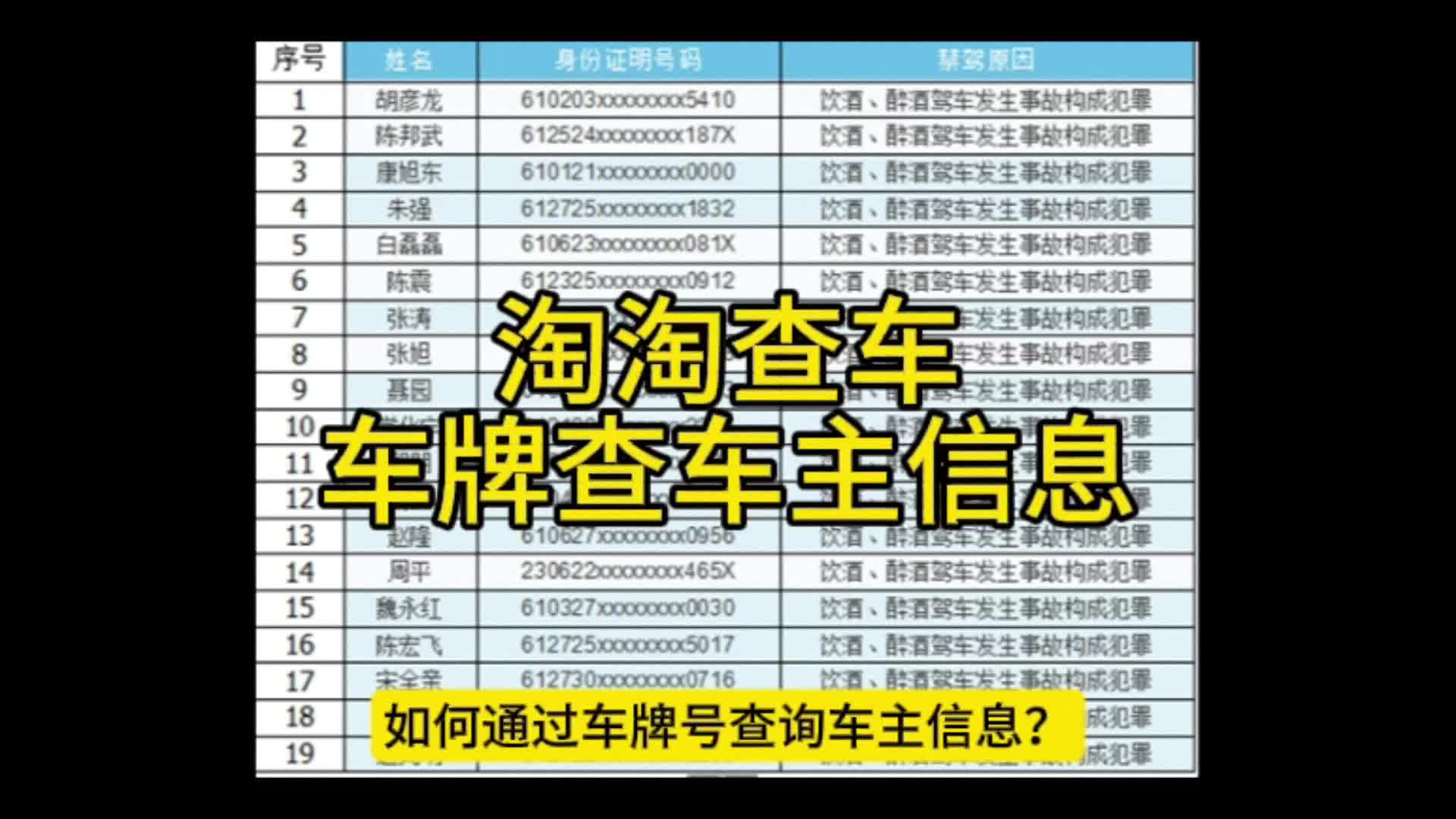 如何通过车牌号查询车主信息