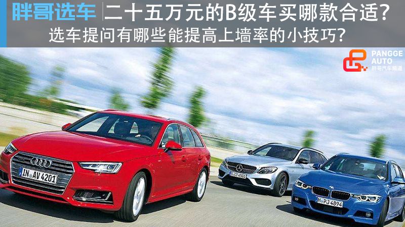 胖哥选车 二十五万左右的B级车买哪款合适?