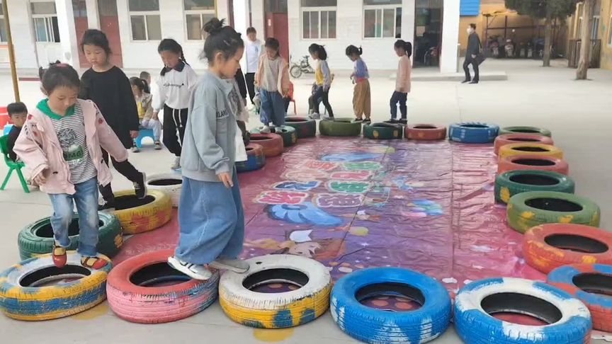杨梁村小学附属幼儿园防溺水安全演练场景二 #记录校园生活