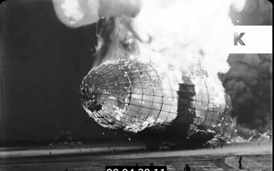 震撼!人类历史上最大飞行器:兴登堡号飞艇燃爆空难,32秒后化为灰烬!...