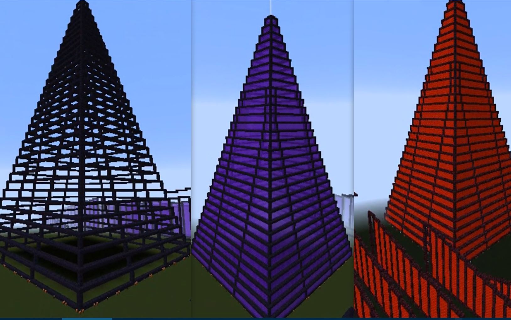 【minecraft】用地狱门造巨大金字塔