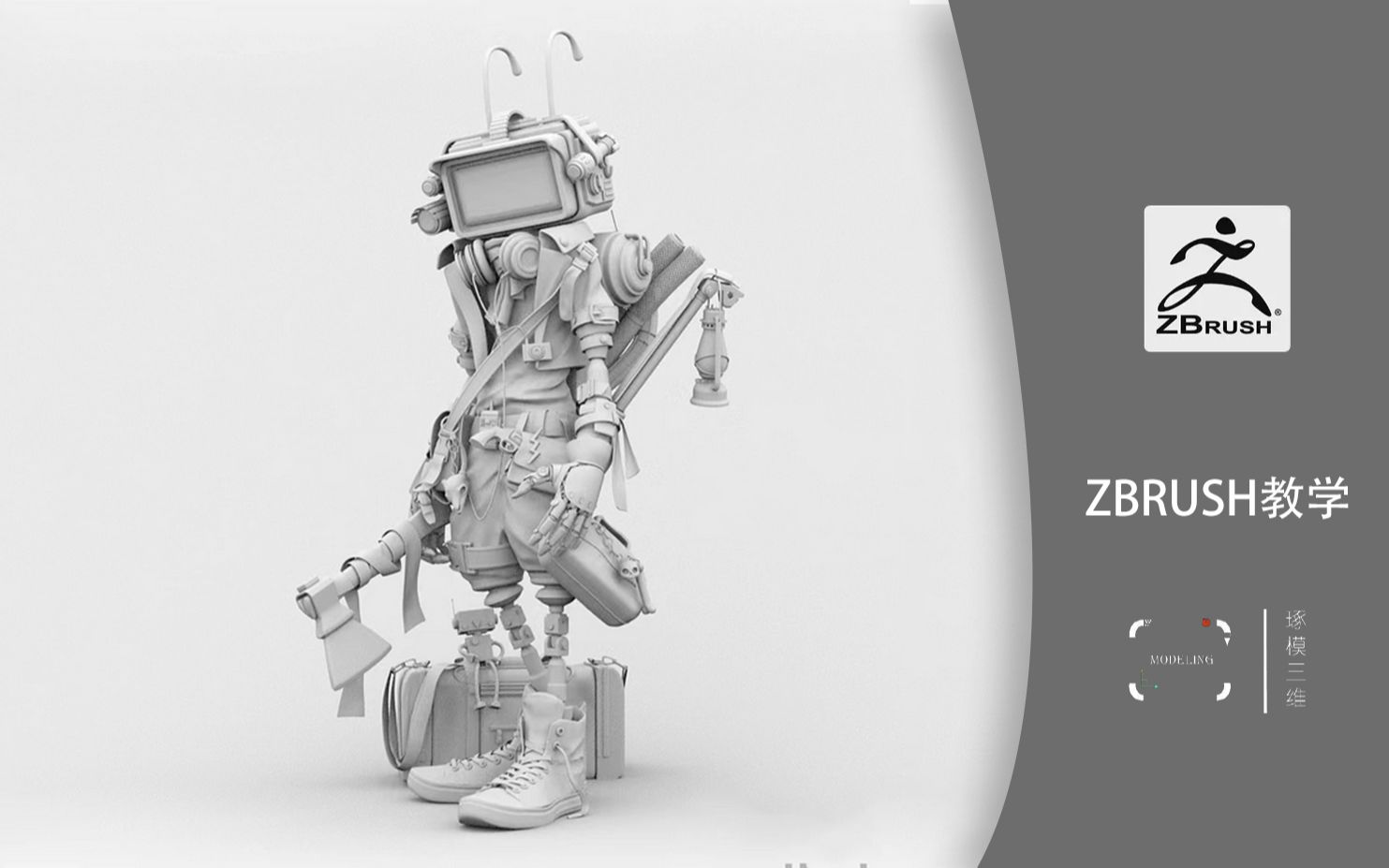 {zbrush}人人都是雕刻大师-模型细分与折边