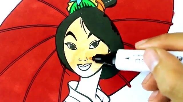 儿童简笔画:美丽古代公主