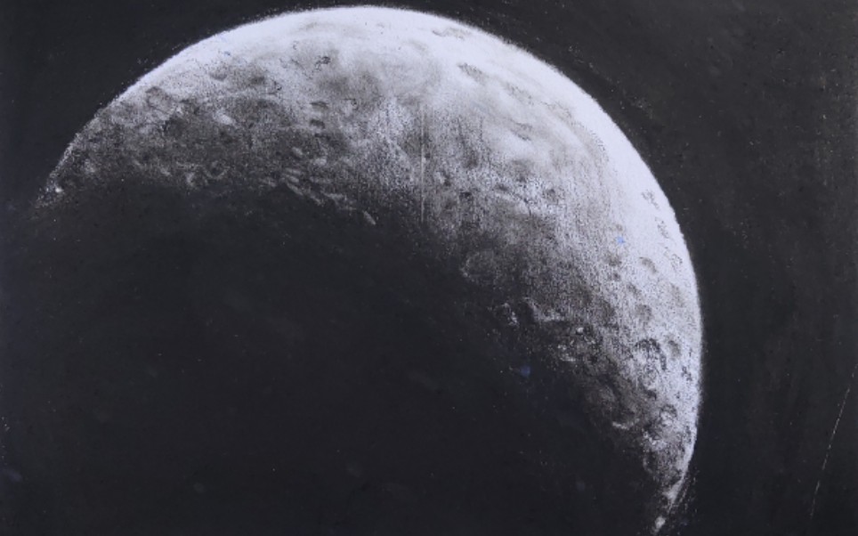 【素描】 月亮风景 简单教程