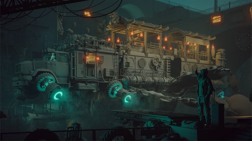 3dmax超写实教程,工业风效果图渲染教学