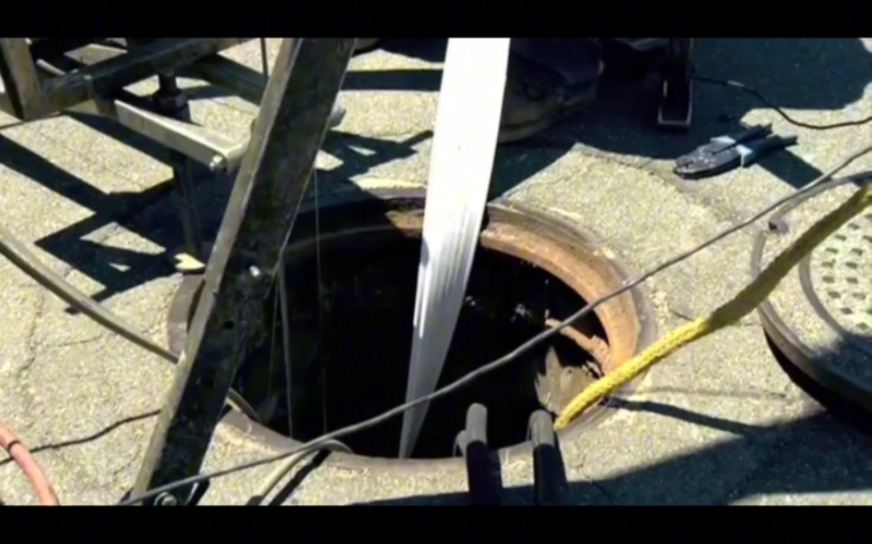 机械制螺旋缠绕修复施工现场