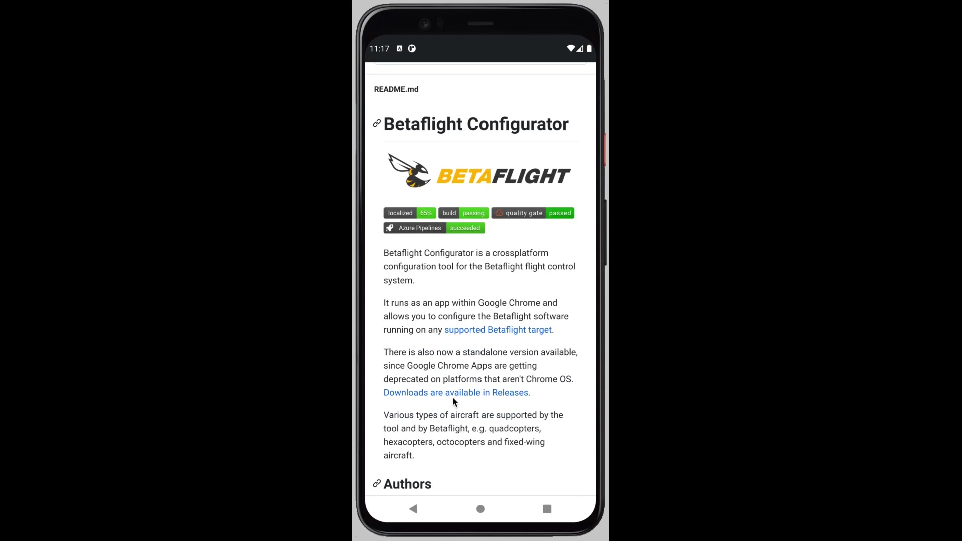 [FPV知识分享] 场外调参神器 - Betaflight官方安卓App