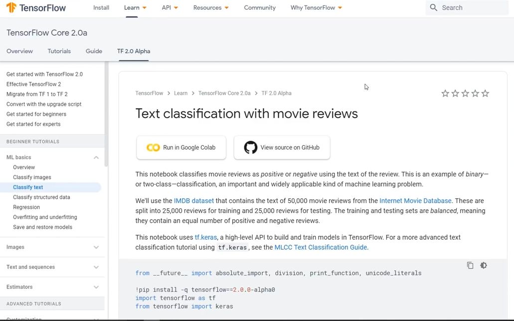 2019最新视频,2小时入门tensorflow2.0