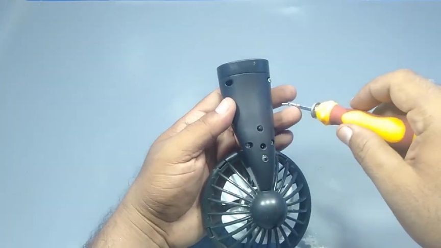 实拍,小风扇拆装全过程,就是没想到这么简单,真是涨见识呀