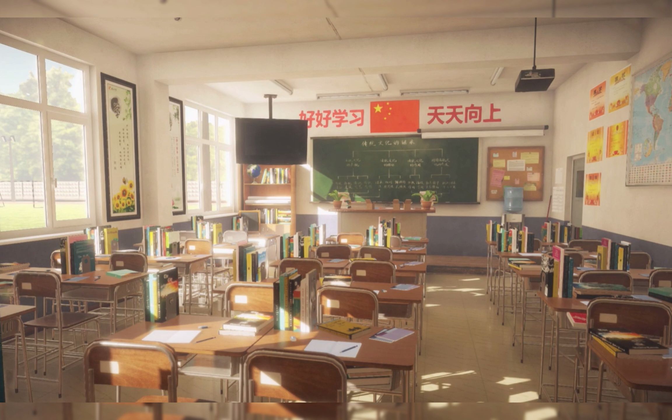 【白噪音】自习课|教室环境音|学习|专注