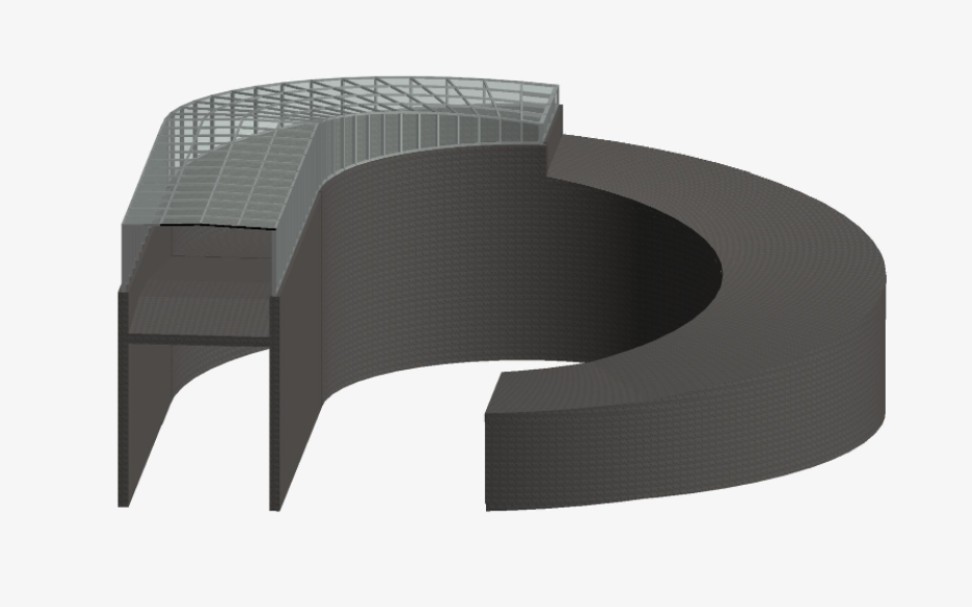 坡道模型建模,图学会BIM二级建筑第二十二期第2题