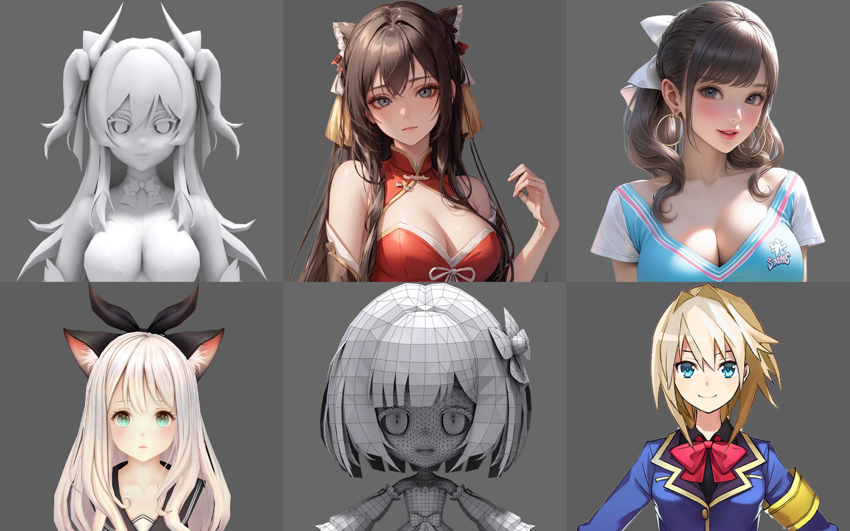 你最想了解的女性人体结构!未满18禁止学习的知识!3dmax人物建模...