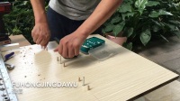 三合一钻孔视频教程 三合一板式家具打孔定位器 32mm系统孔