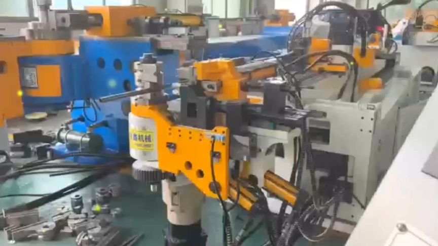 弯管机,全自动数控折弯机试机视频