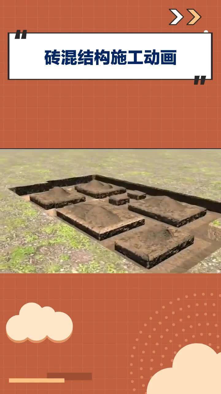 砖混结构施工动画