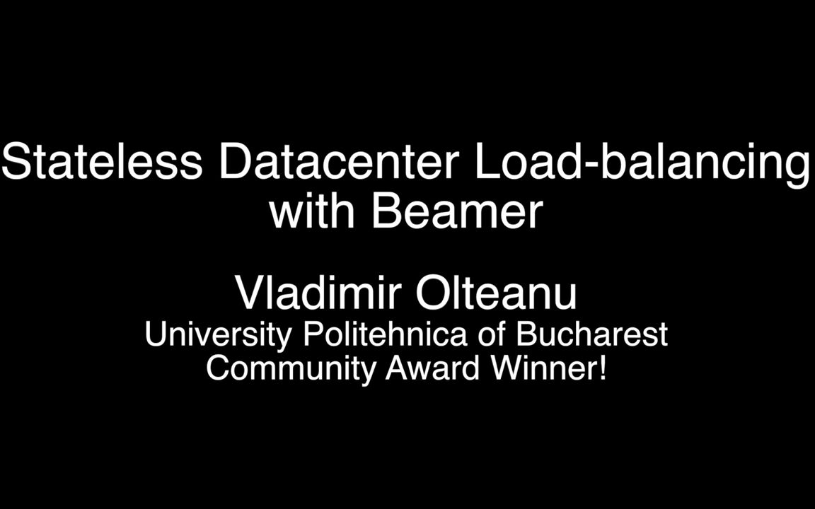 NSDI '18 - Stateless Data center Load-balancing with Beamer