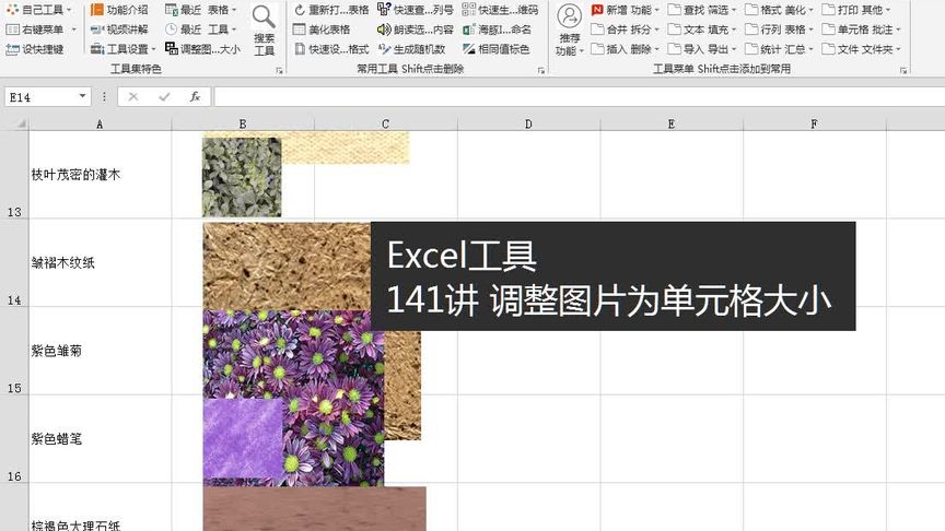 【Excel工具 SoSo】141讲 调整图片为单元格大小 #excel