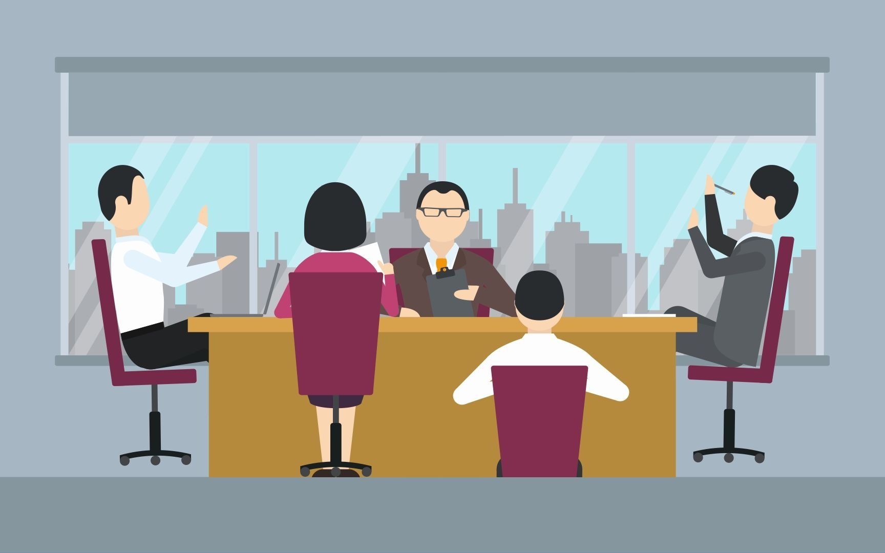 MG动画AECC2017企业商务团队宣传卡通AE模板