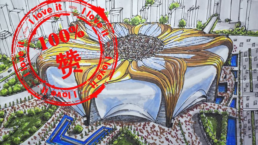 一位设计师的手绘,当看得到最后,让人眼前一亮