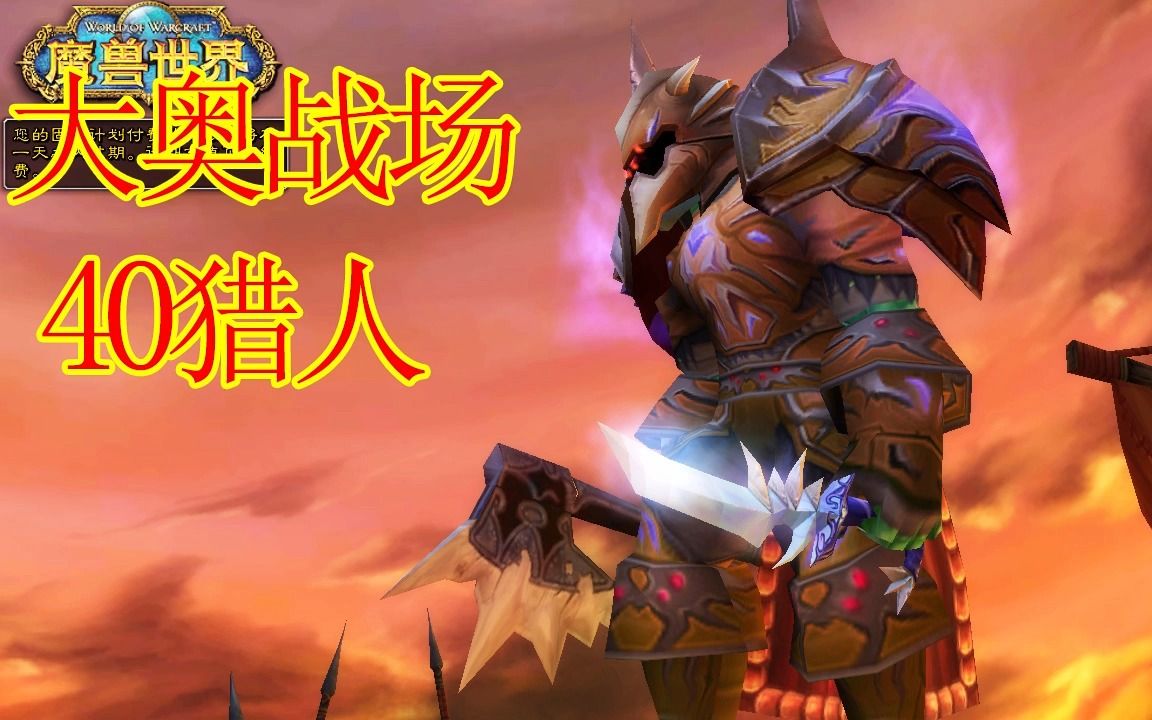 魔兽世界怀旧服60级:大奥战场部落40个猎人对决联盟_网络游戏热门...