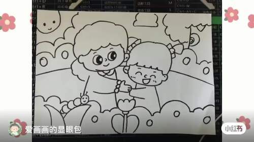 8k纸挑战五分钟简笔画《海底》主题