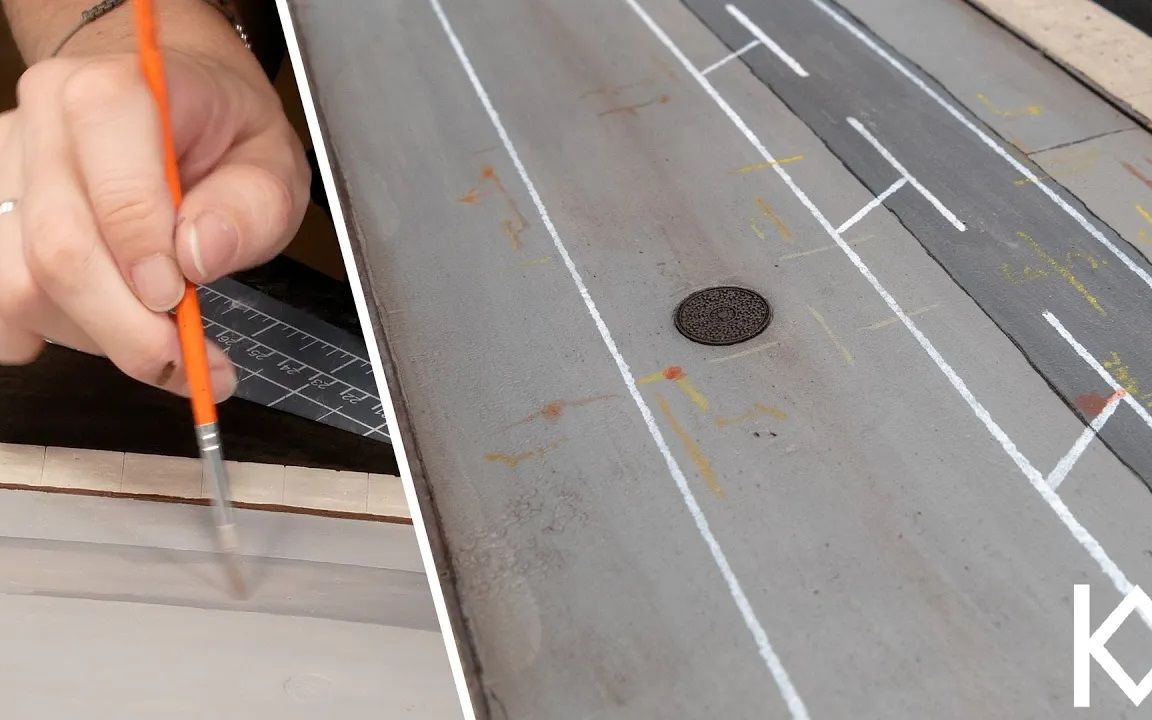 【简明教学】效果逼真的公路模型制作方法(油管搬砖)