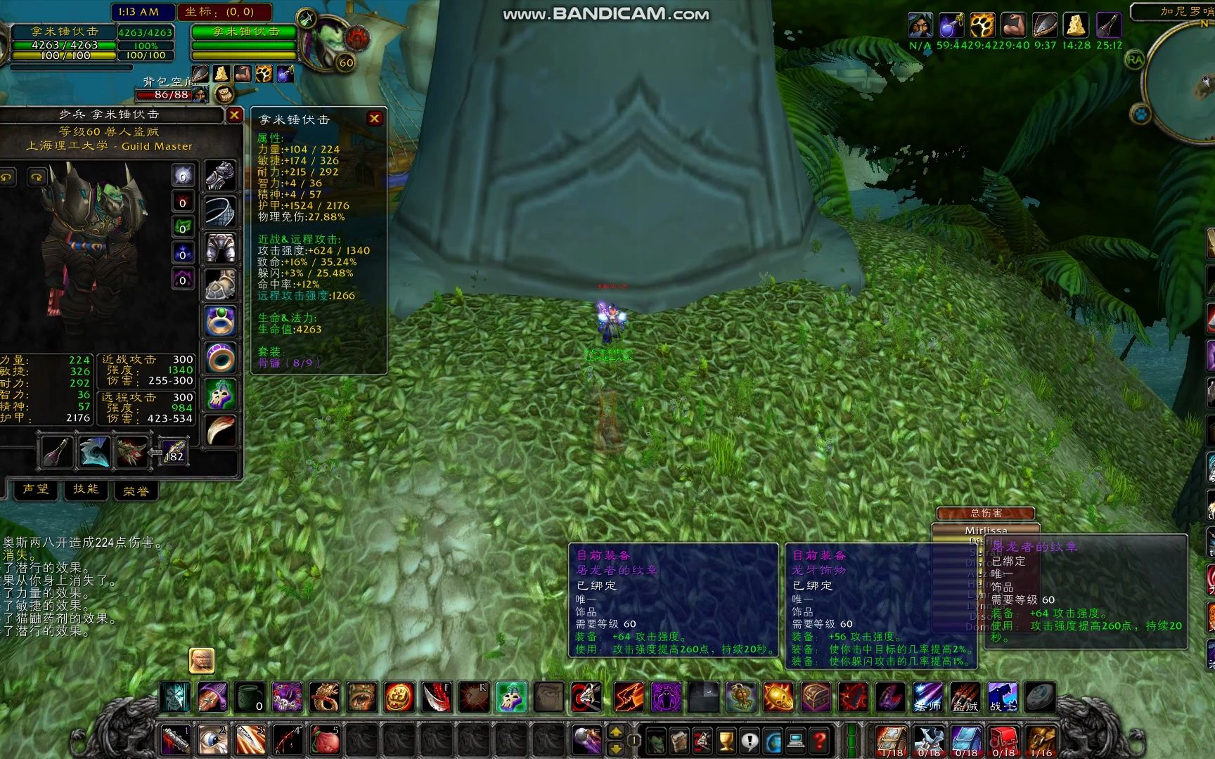 魔兽世界60级单机-60级匕首伏击伤害测试终极版:帝陨高督的确仿上仿...