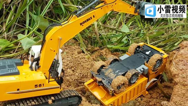 儿童3D逼真挖掘机,趣味儿童动画视频