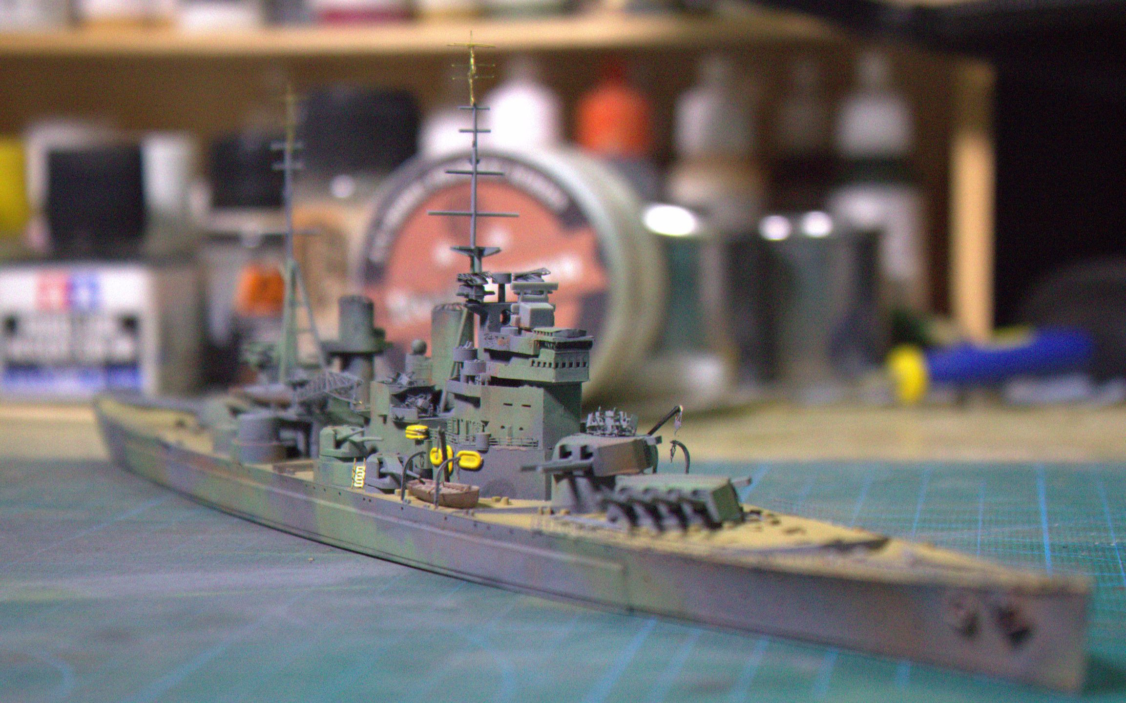 【大模型校长】田宫1/700二战英国战列舰威尔士亲王号模型制作