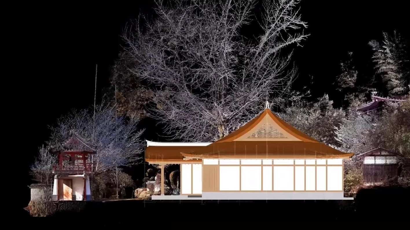 日本古建保护案例:天宝点云扫描+SketchUp+点云插件Scan Essentials...