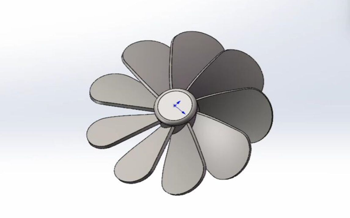 用SolidWorks怎么绘制风扇扇叶?