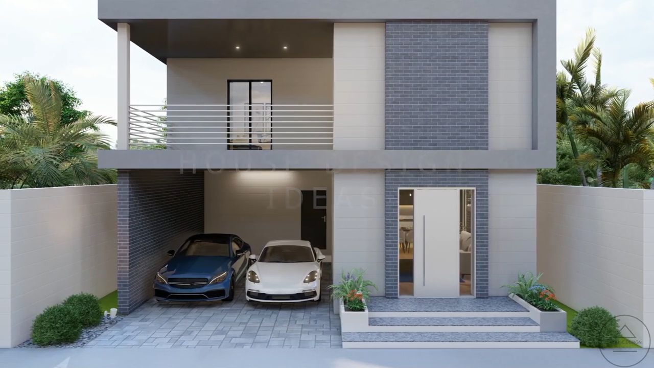 九九归一,9X9米的别墅3D时尚设计方案,有3间卧室喔